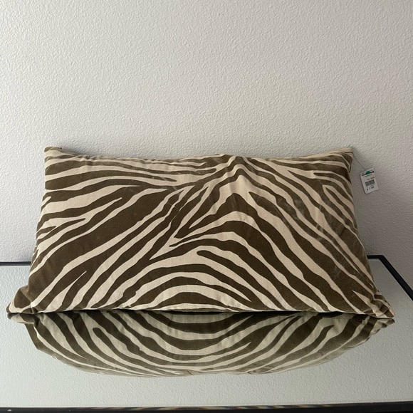 Bedding | Zebra Print Bedcouch Pillow From Goodwill Unused | Poshmark